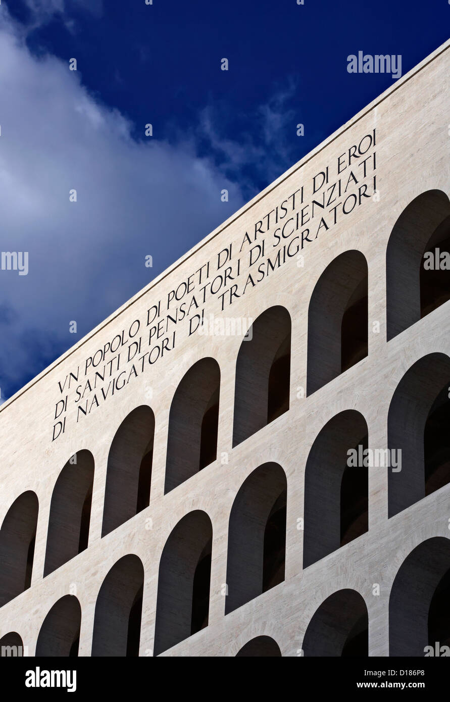 ITALY, Lazio, Rome, Eur, the Square Coliseum (Civilization and Work ...