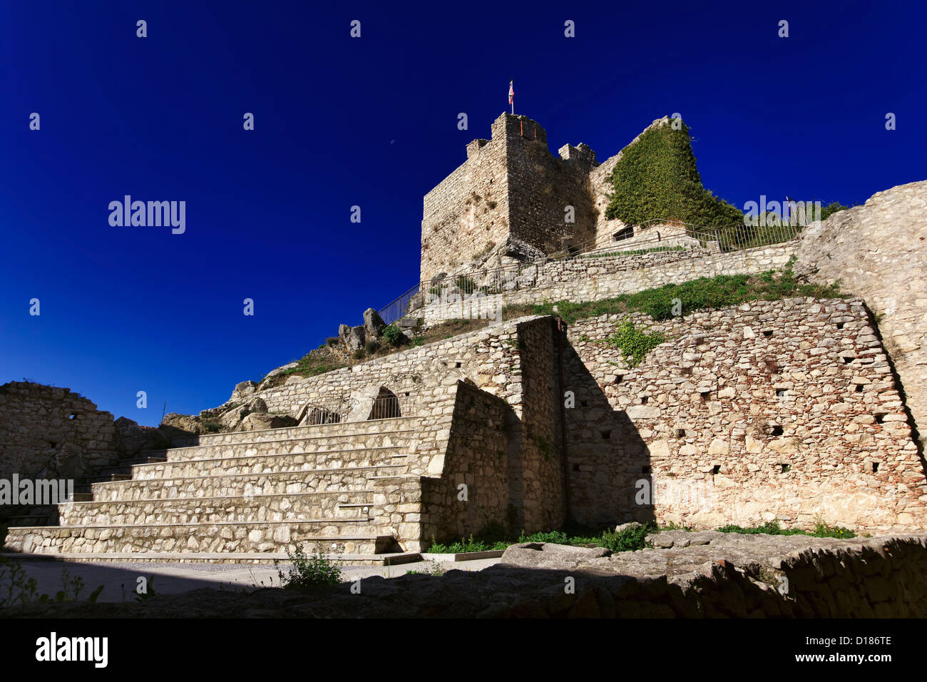 Italy, Sicily, Montalbano Elicona (Messina Province), Aragonese Castle ...