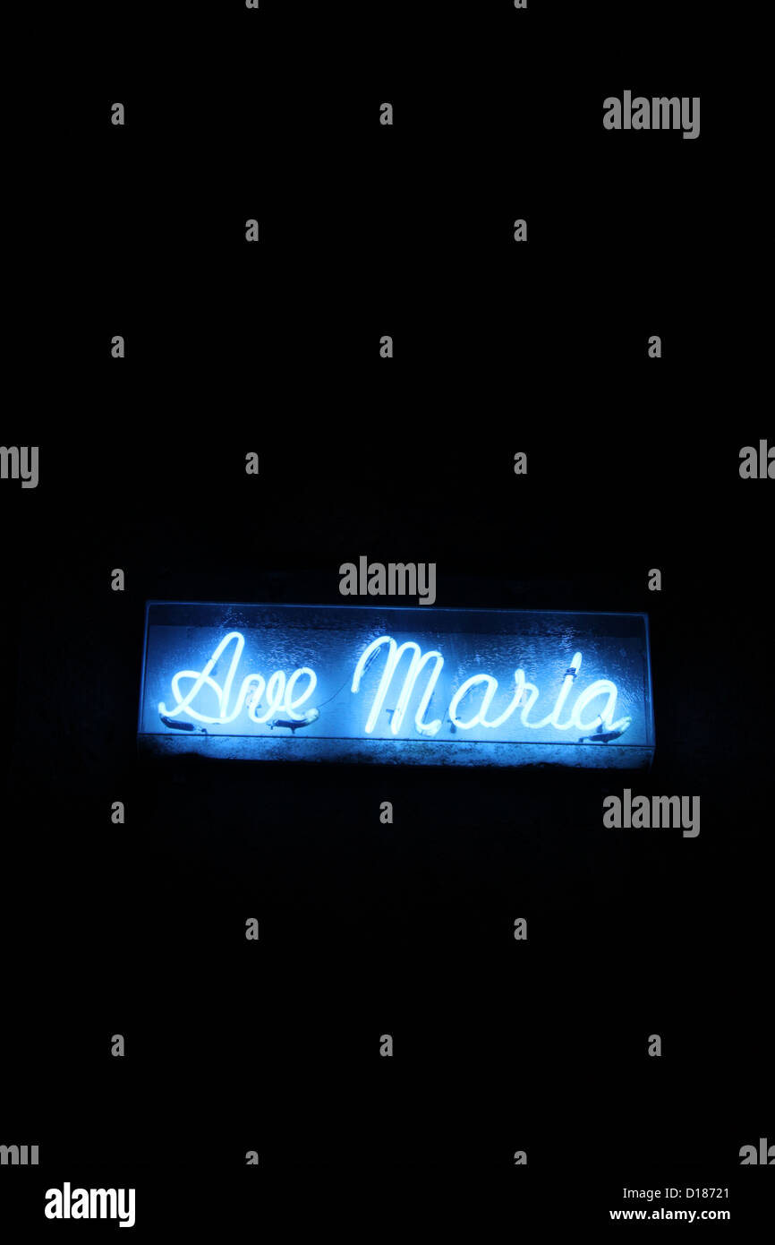 Ave maria sign hi-res stock photography and images - Alamy