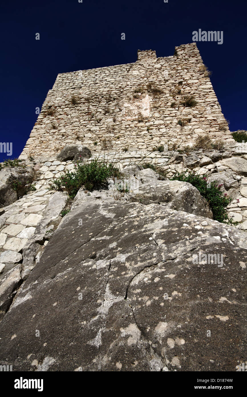 Italy, Sicily, Montalbano Elicona (Messina Province), Aragonese Castle ...