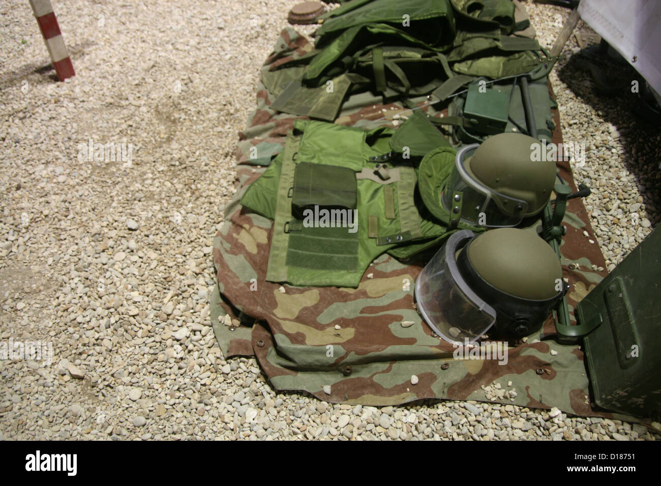land mine removal equipment at demonstration at army military open day ...