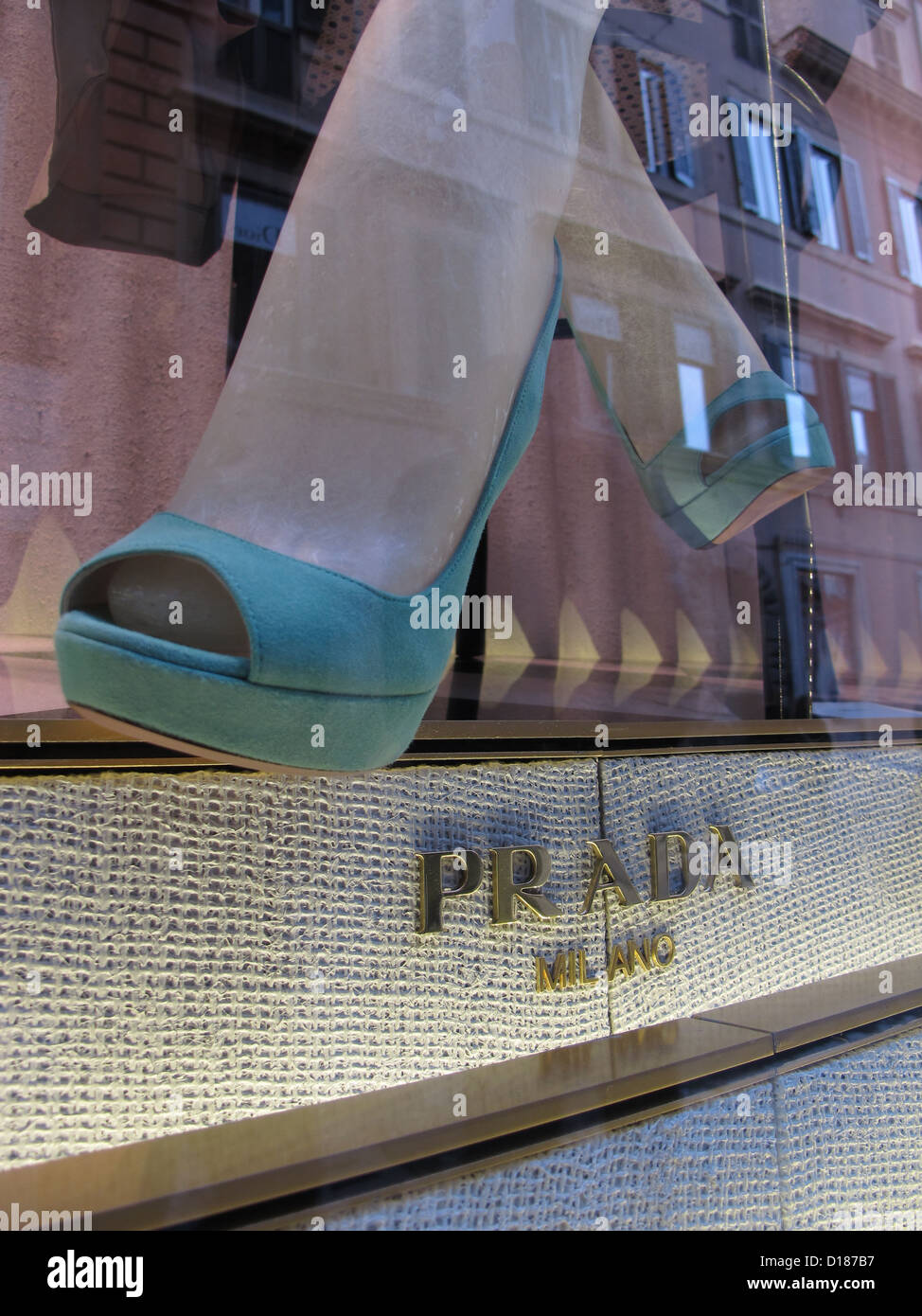 prada shop window on via condotti street in rome italy Stock Photo - Alamy