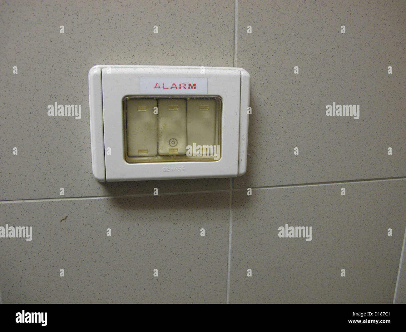 alarm button on wall Stock Photo - Alamy