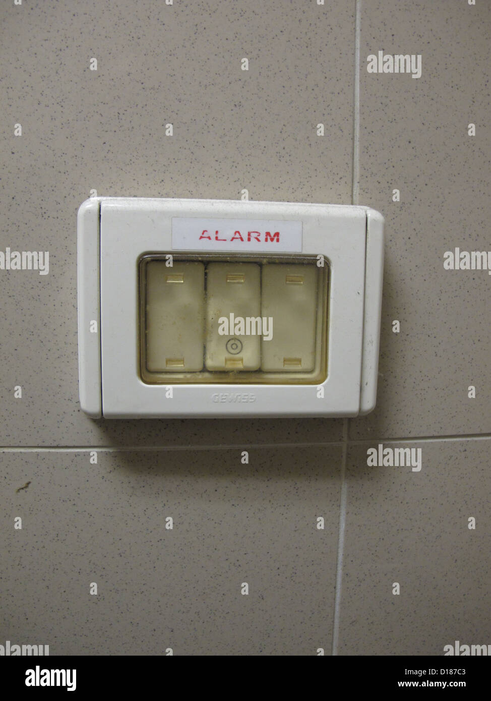 alarm button on wall Stock Photo - Alamy