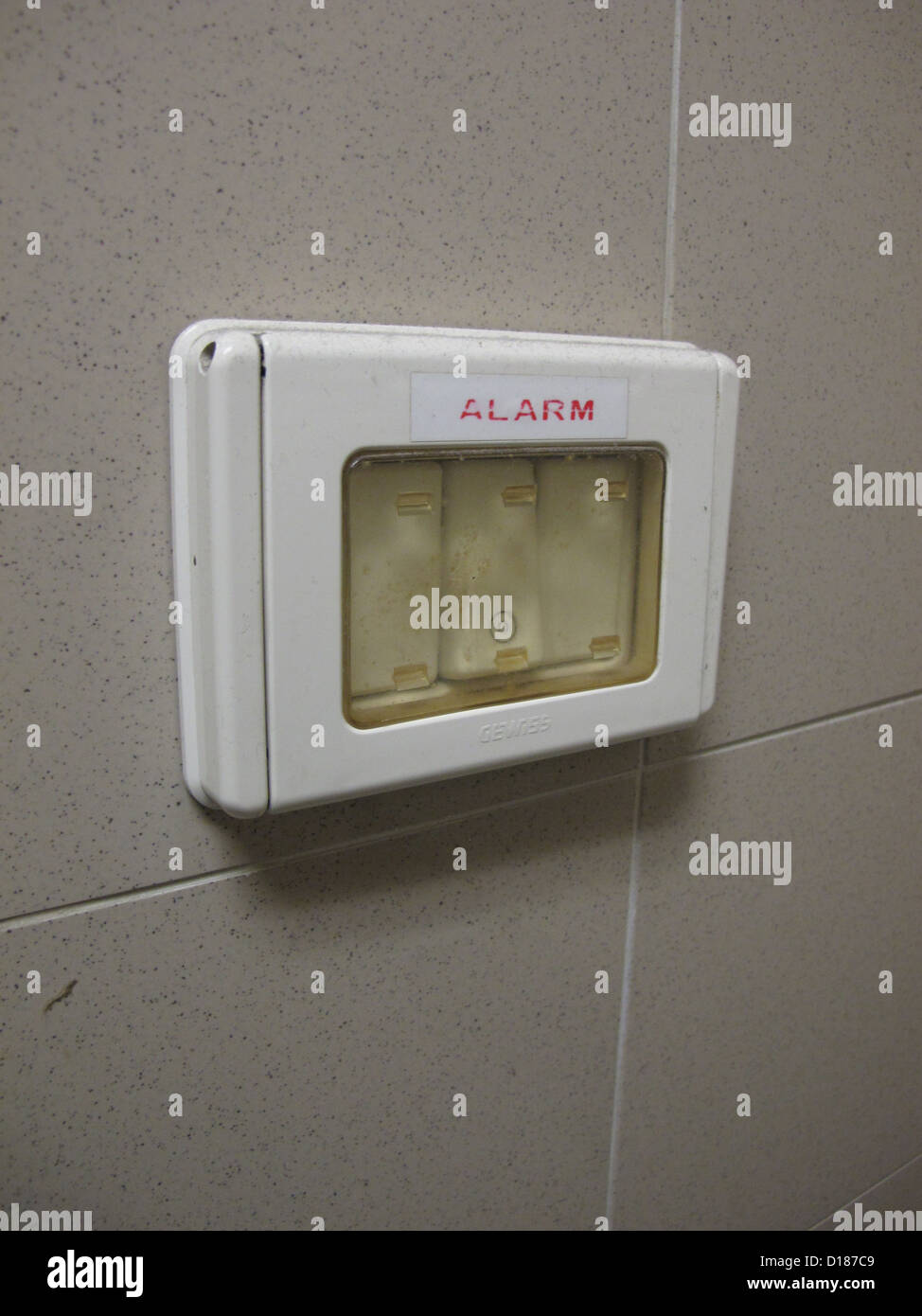 alarm button on wall Stock Photo - Alamy