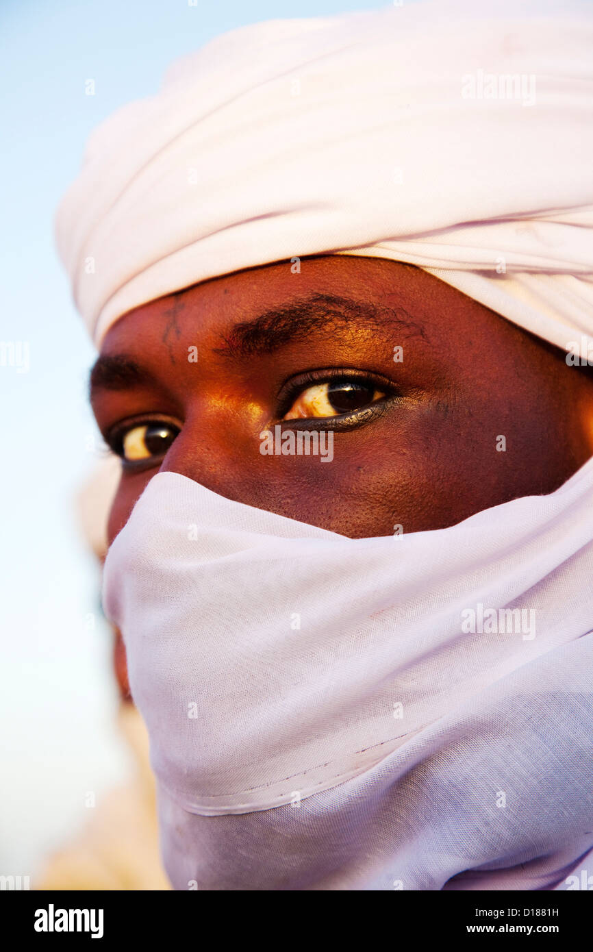 Portrait of Wodaabe nomad, Niger Stock Photo - Alamy