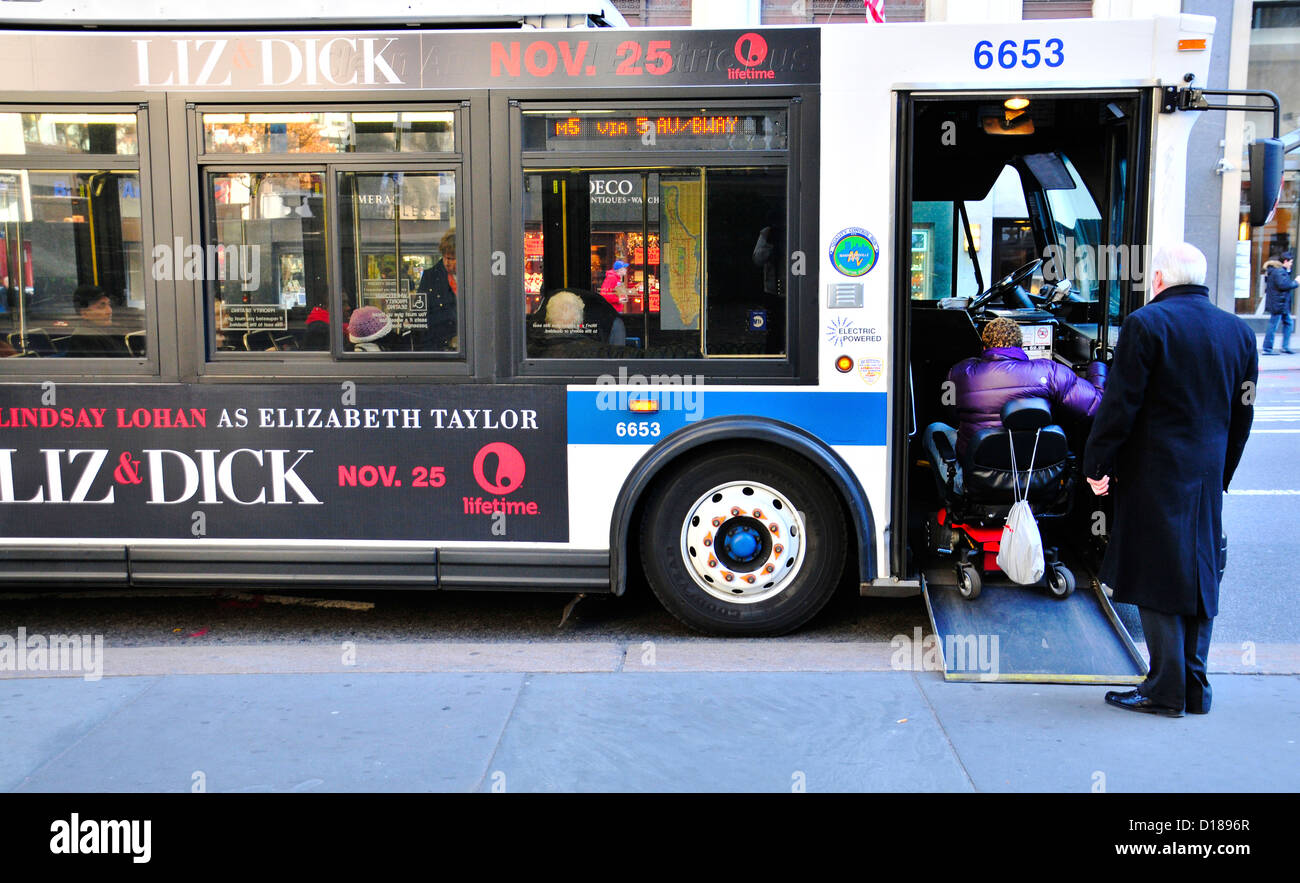New York City Public Transportation M4 Bus, Manhattan, New York City ...