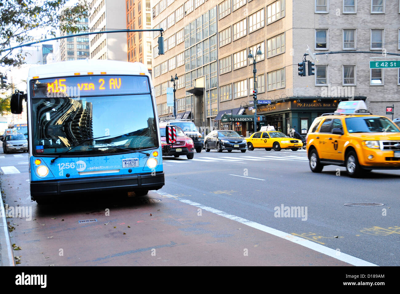 New York City Public Transportation M15 Bus, Manhattan, New York City ...