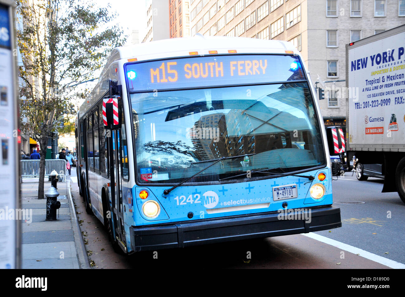New York City Public Transportation M15 Bus, Manhattan, New York City ...