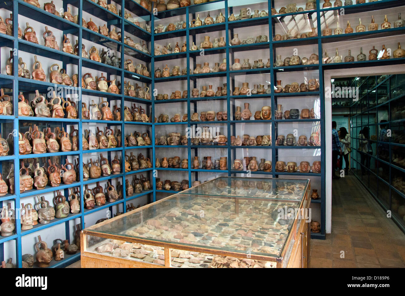 Larco Herrera museum Storage gallery of Pre-Columbian ceramic Lima Perú ...