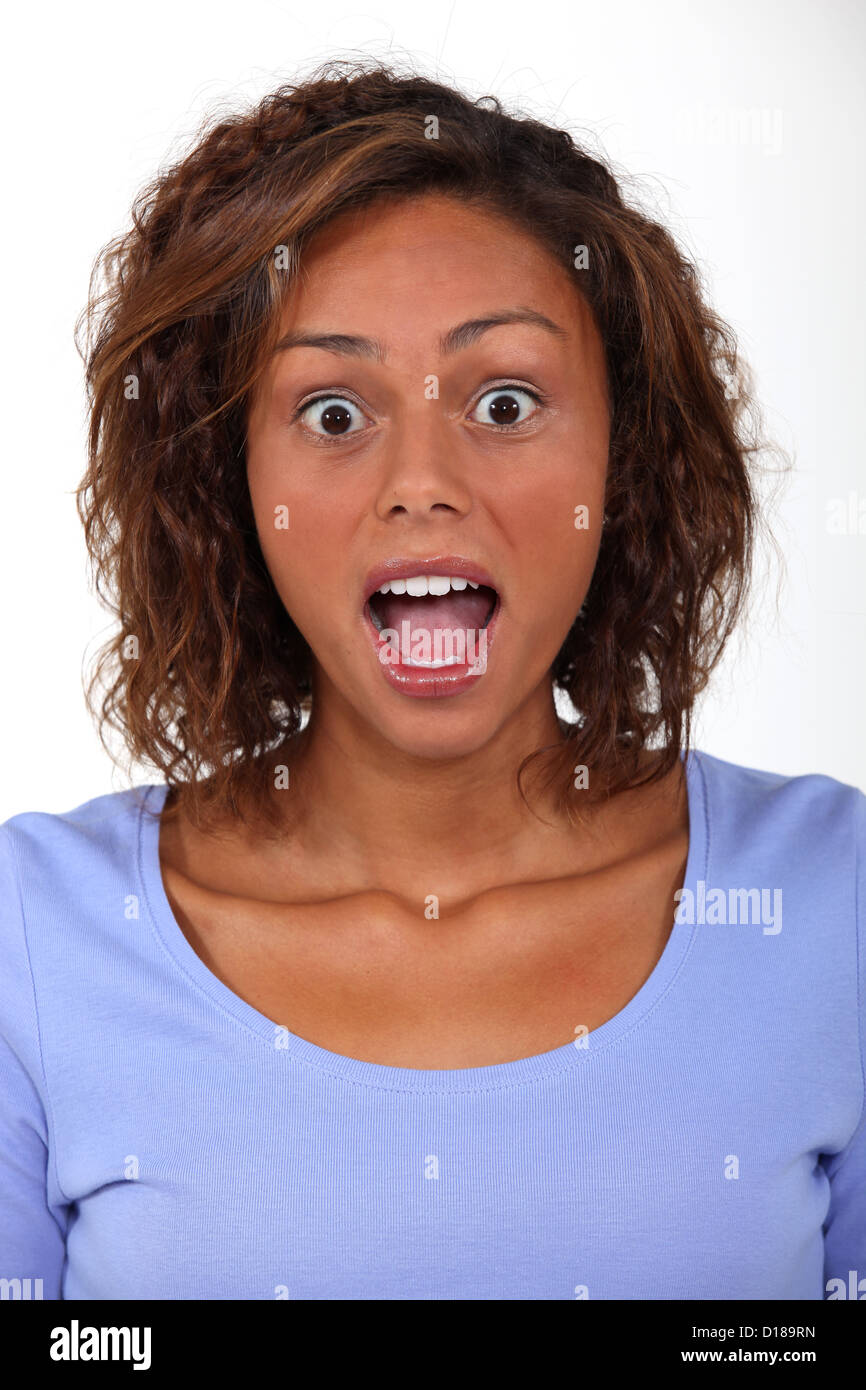 Open mouthed smile hi-res stock photography and images - Alamy