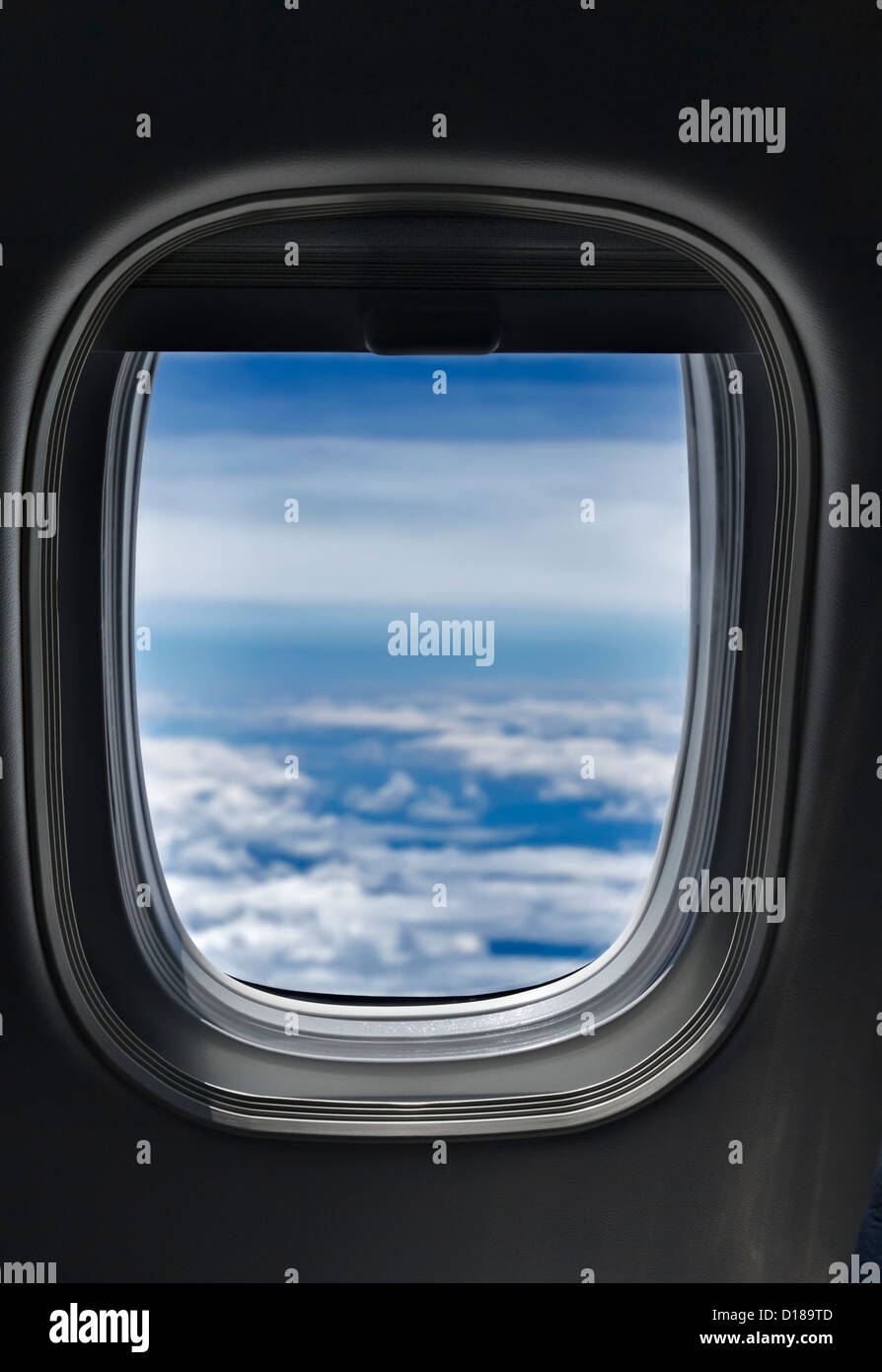 Italy, clouds seen from an airplane window Stock Photo - Alamy