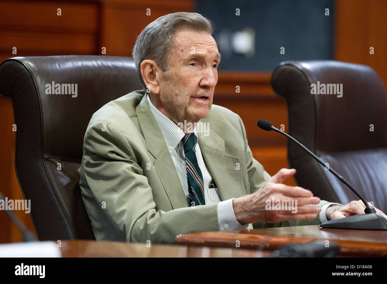 Former U.S. Attorney General, lawyer and activist Ramsey Clark speaks ...