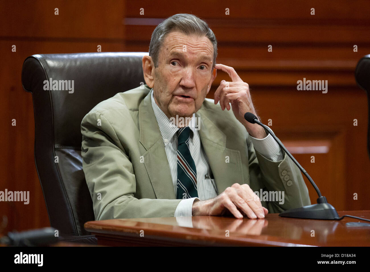 Former U.S. Attorney General, lawyer and activist Ramsey Clark speaks ...