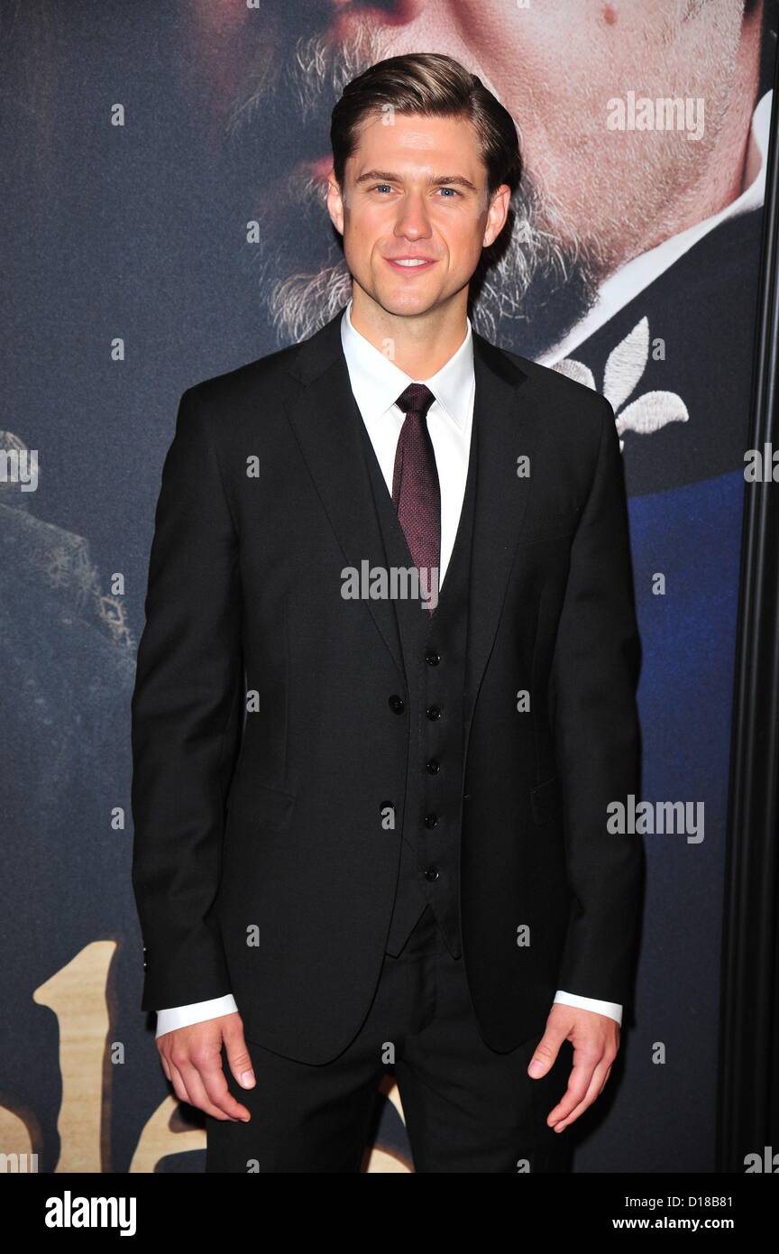 Aaron Tveit at arrivals for LES MISERABLES Premiere, The Ziegfeld ...