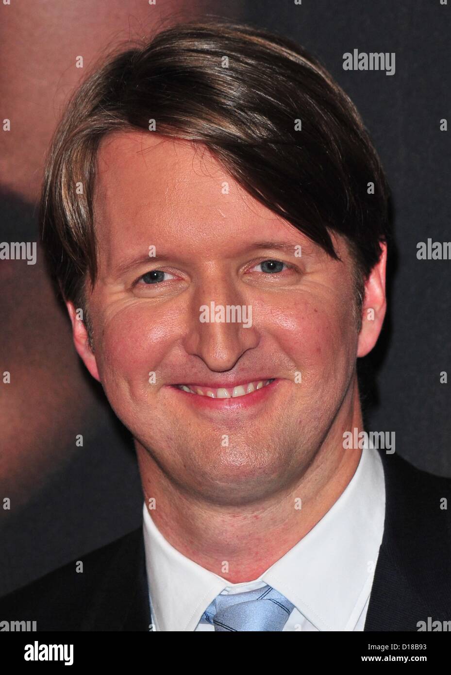 Tom Hooper at arrivals for LES MISERABLES Premiere, The Ziegfeld ...