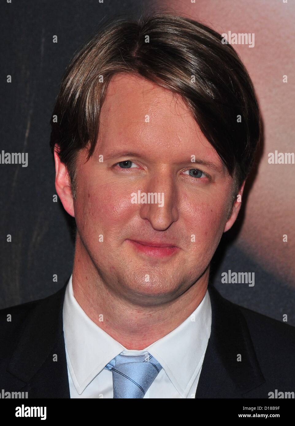 Tom Hooper at arrivals for LES MISERABLES Premiere, The Ziegfeld ...