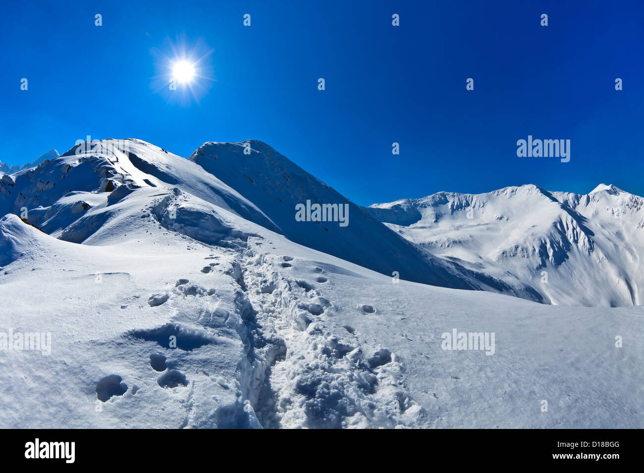 Negoiu peak in winter Stock Photo - Alamy