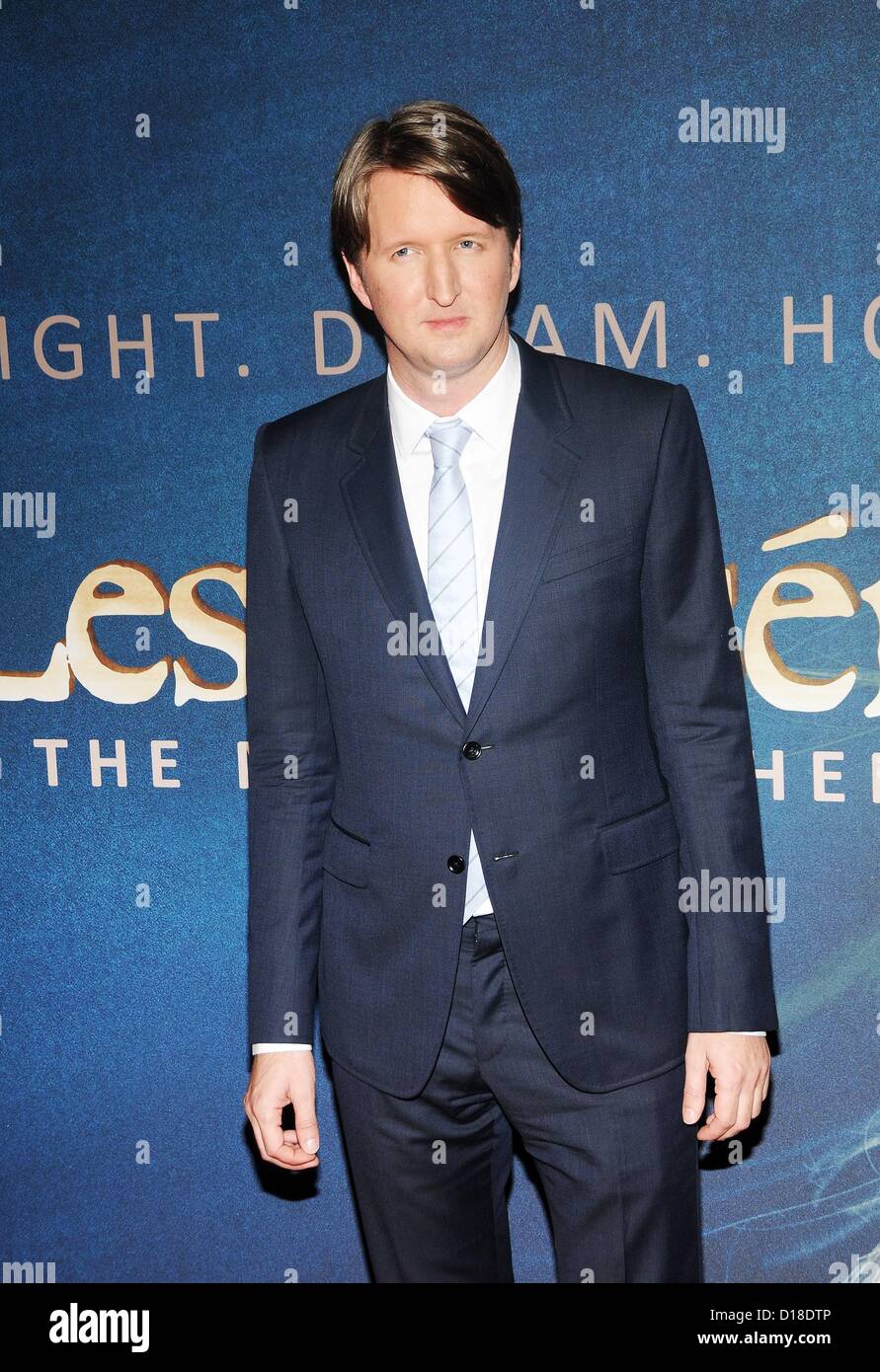 Tom Hooper at arrivals for LES MISERABLES Premiere, The Ziegfeld ...