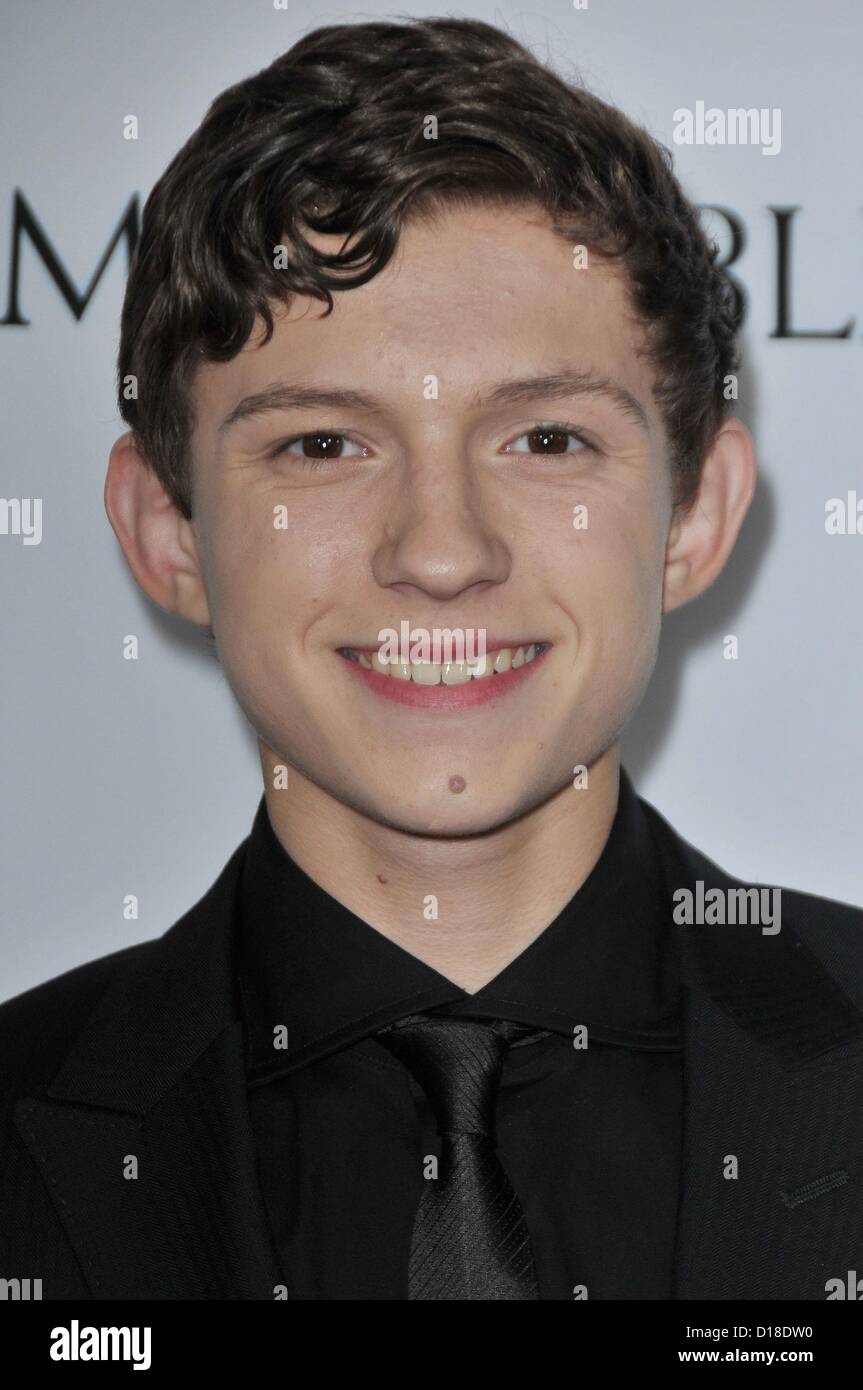 Dec 10, 2012 - Los Angeles, California, USA - Actor TOM HOLLAND at the ...