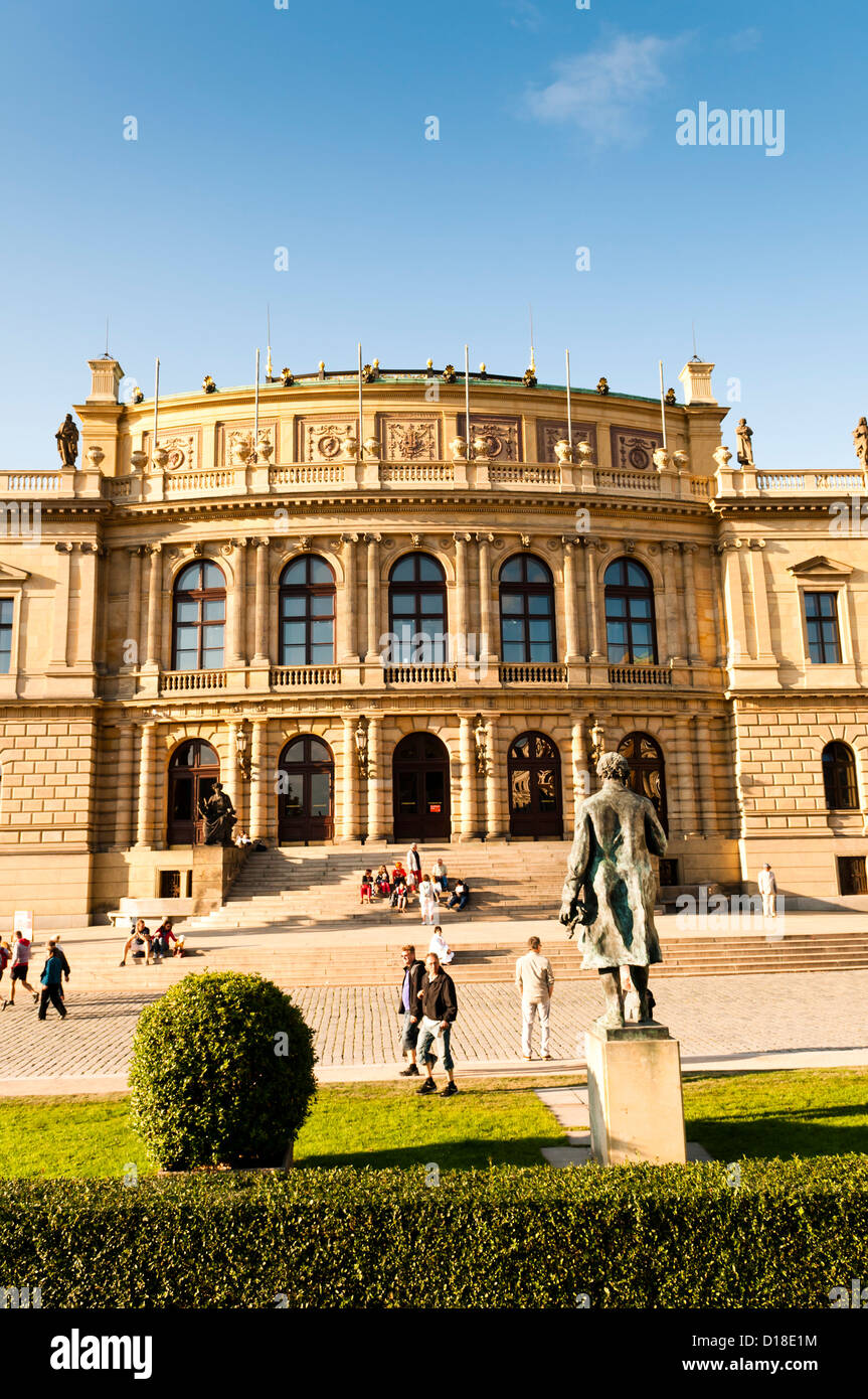the historical center of Prague - the Rudolfinum Stock Photo - Alamy