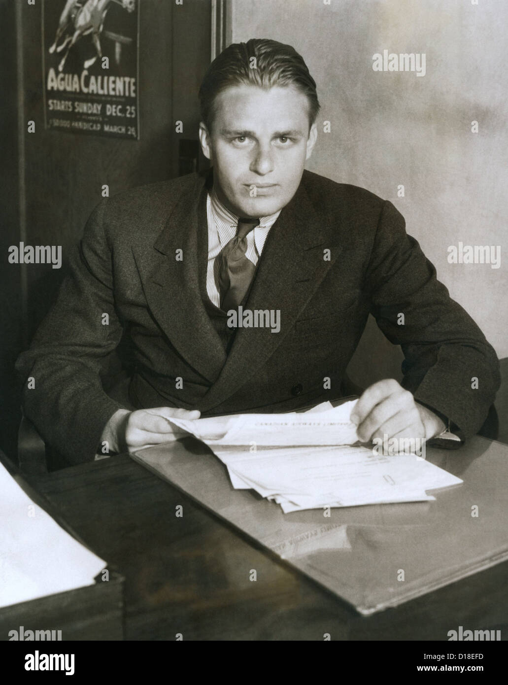 President Franklin Roosevelt in his White House study with his ...