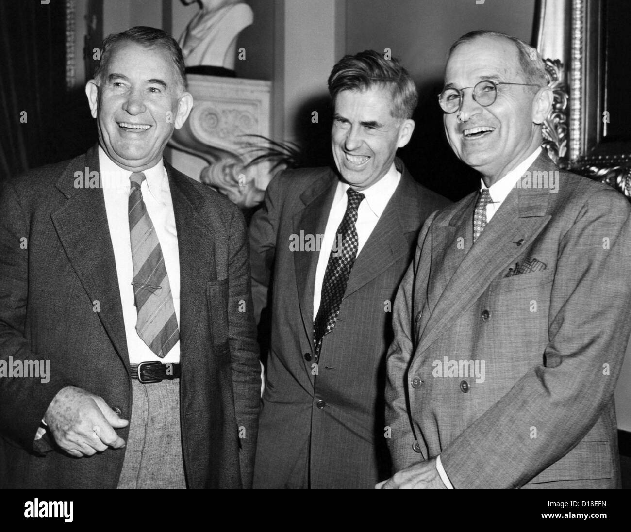 Three Vice Presidents. L-R: Alben Barkley, Henry Wallace, Harry Truman ...