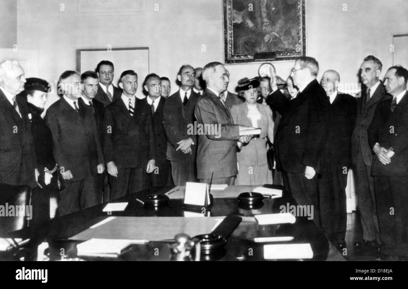 Vice President Harry Truman took the oath of office in White House ...