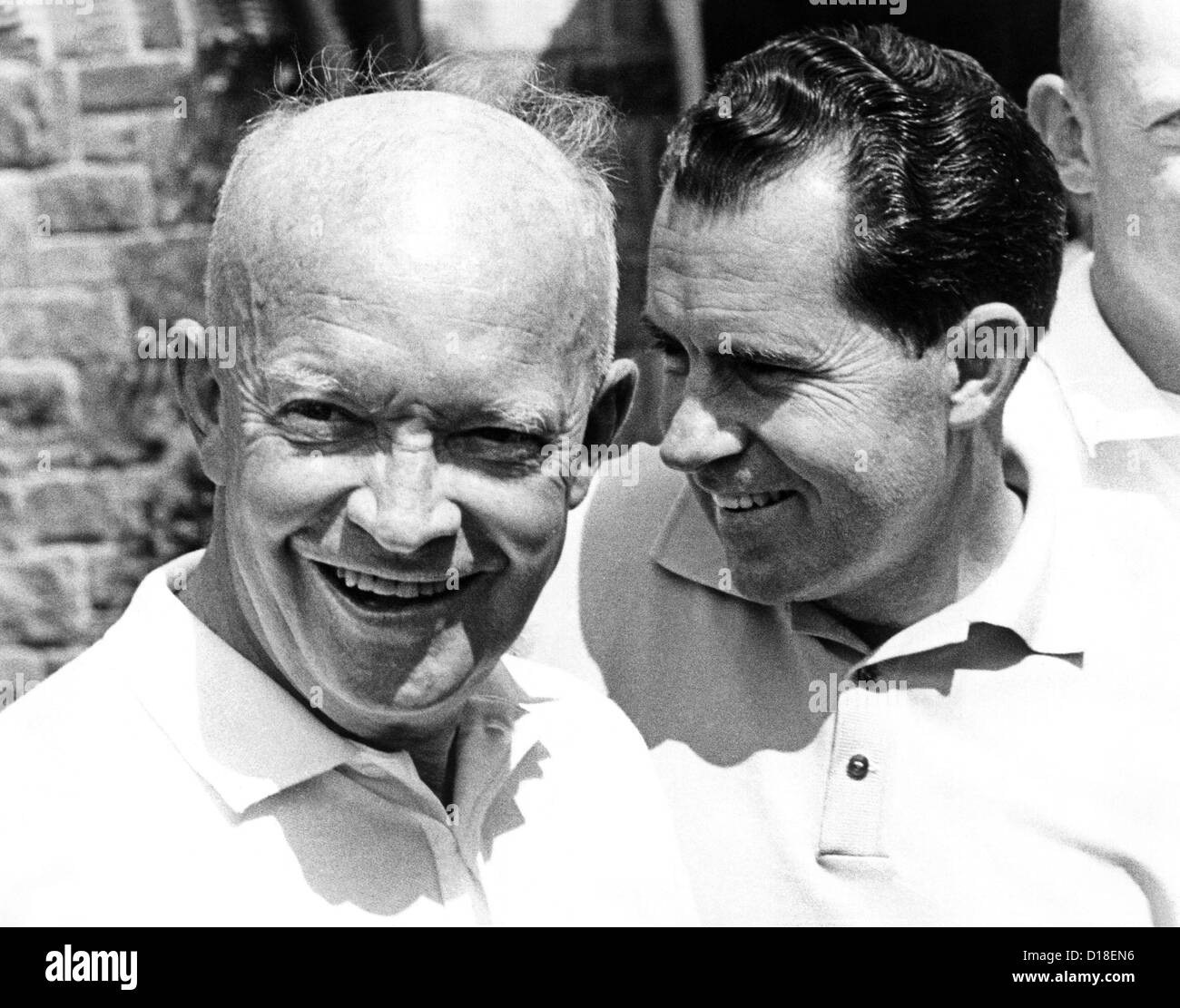 Former President Dwight Eisenhower and his Vice President, Richard ...