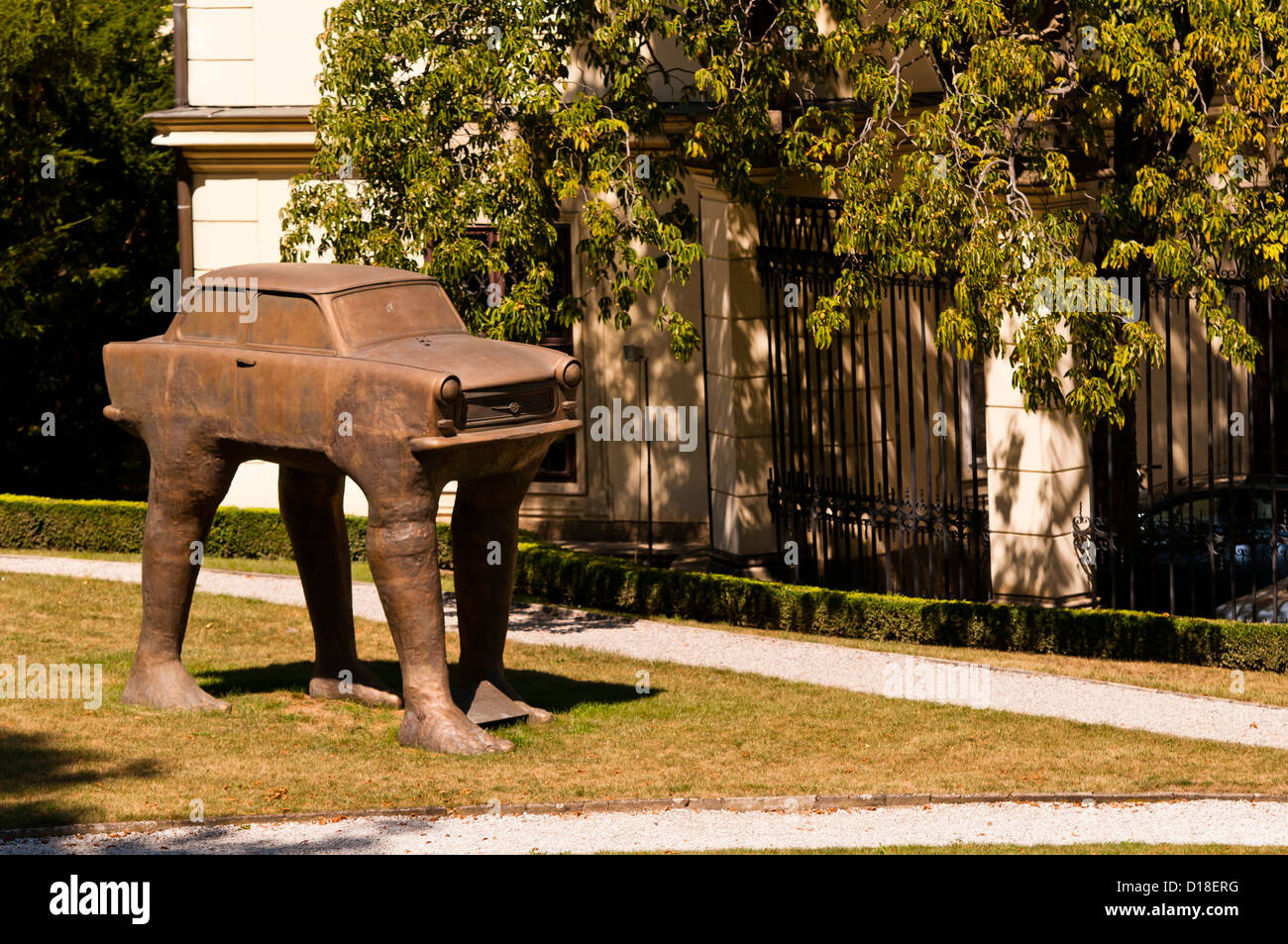 the historical center of Prague - german embassy Stock Photo - Alamy