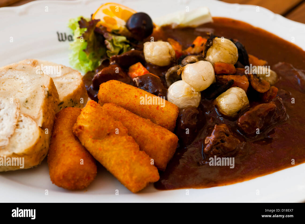 the historical center of Prague - typicall food Stock Photo - Alamy