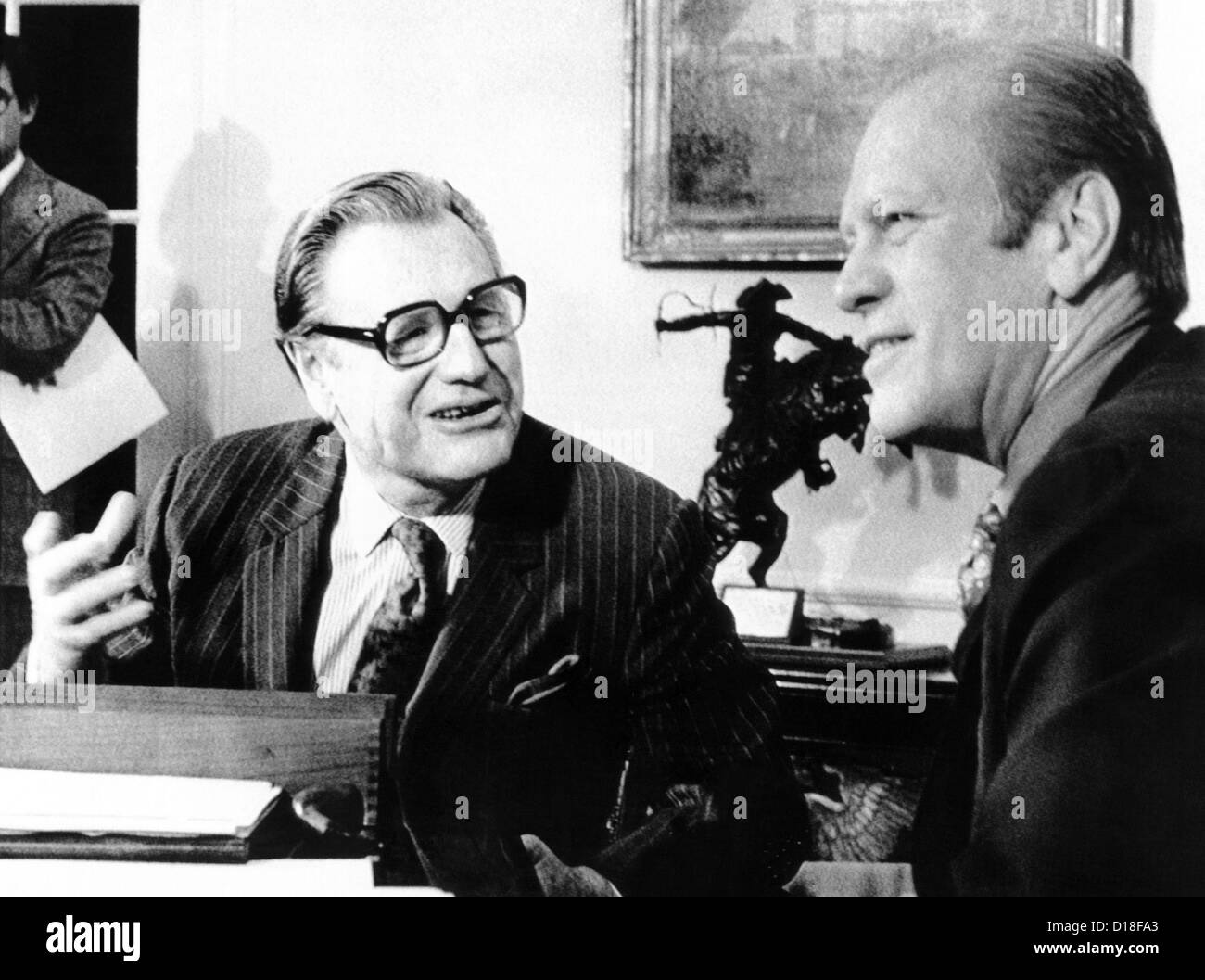 President Gerald Ford meets with newly installed Vice President Nelson ...