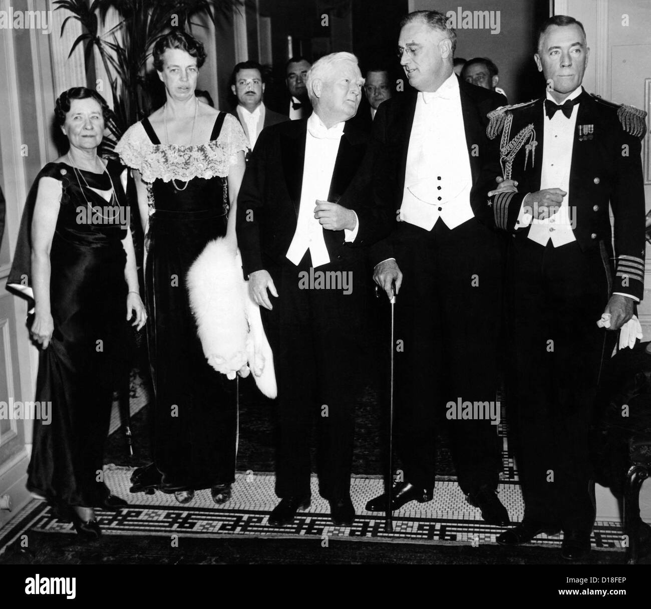 President Franklin and Eleanor Roosevelt were dinner guests at Vice ...