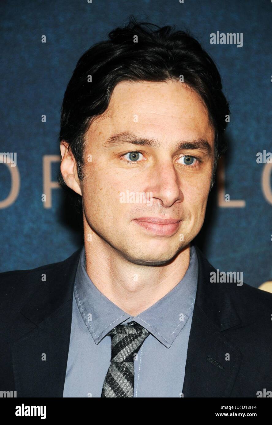 Zach Braff at arrivals for LES MISERABLES Premiere, The Ziegfeld ...