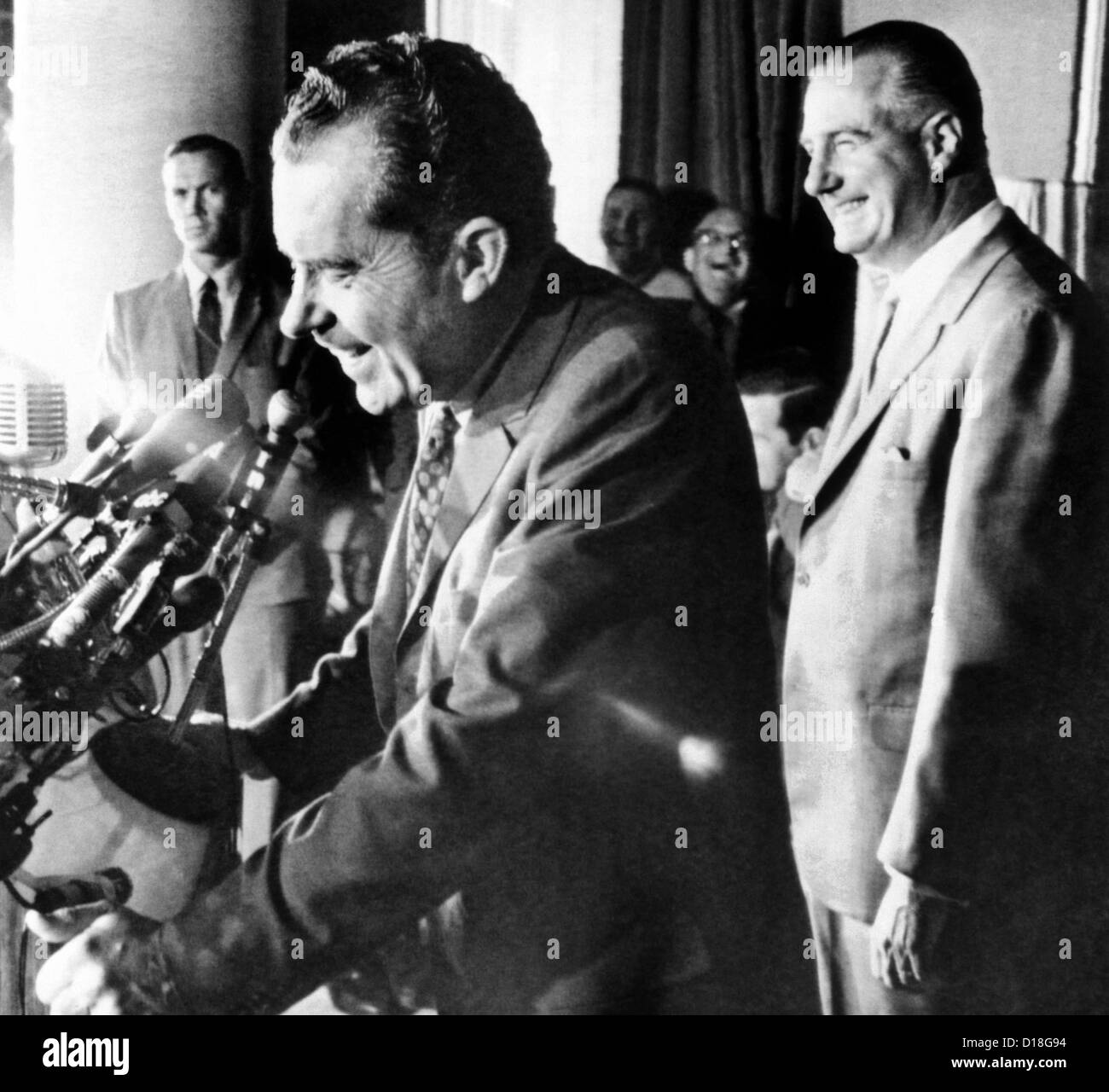 Richard Nixon with his Vice Presidential pick, Spiro Agnew. Nixon told ...