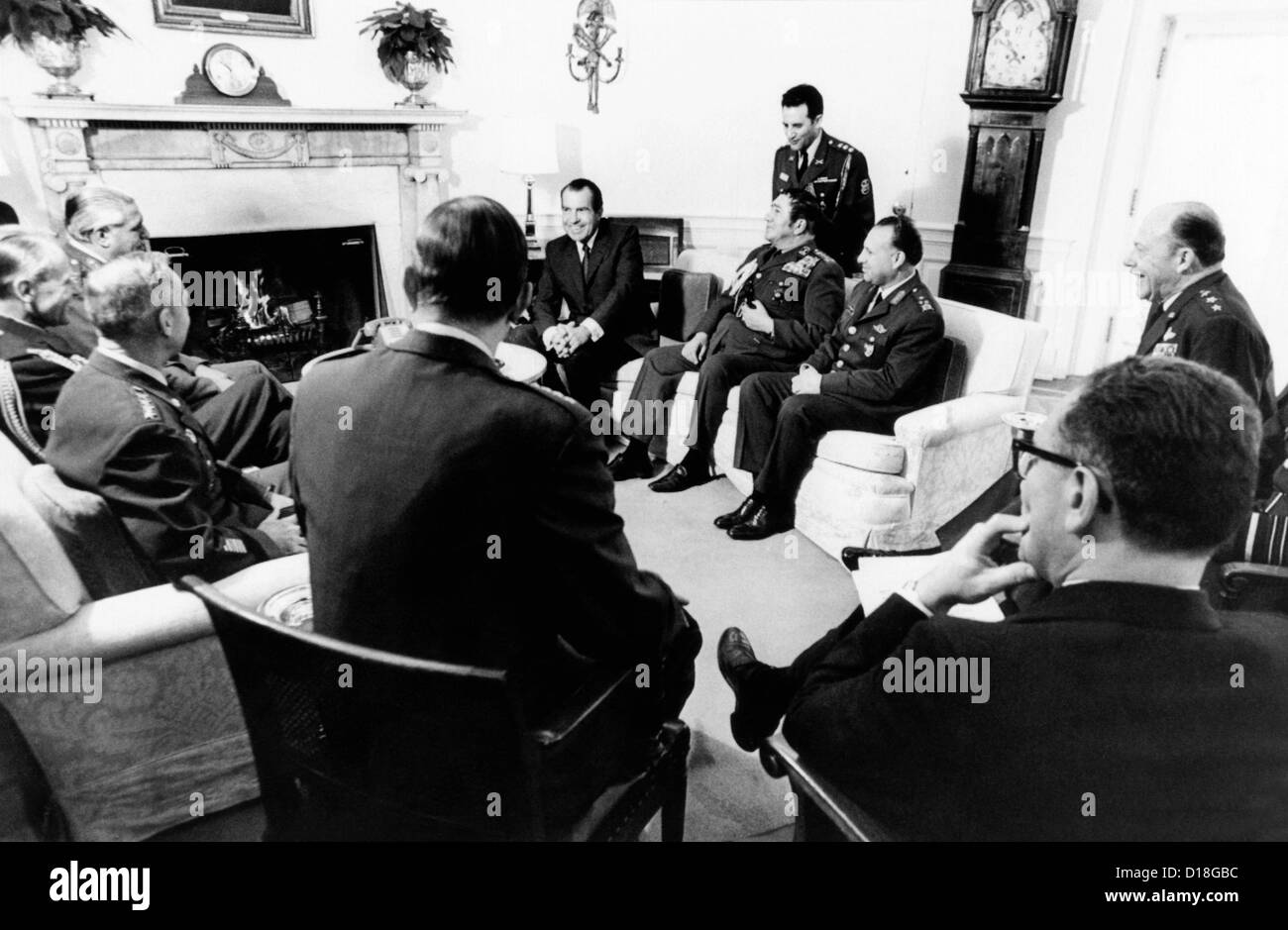 President Richard Nixon met with Military commanders from member ...