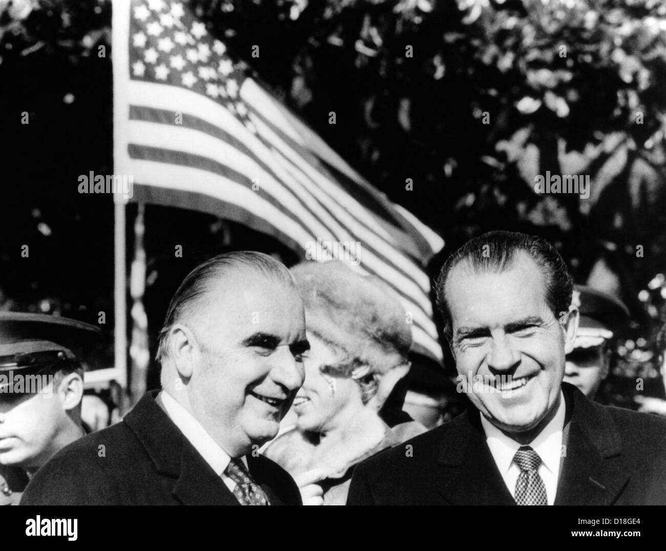 Georges pompidou president richard nixon hi-res stock photography and ...