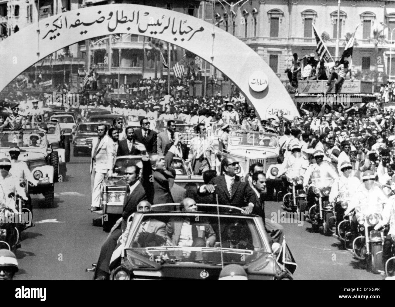 Anwar sadat and richard nixon hi-res stock photography and images - Alamy