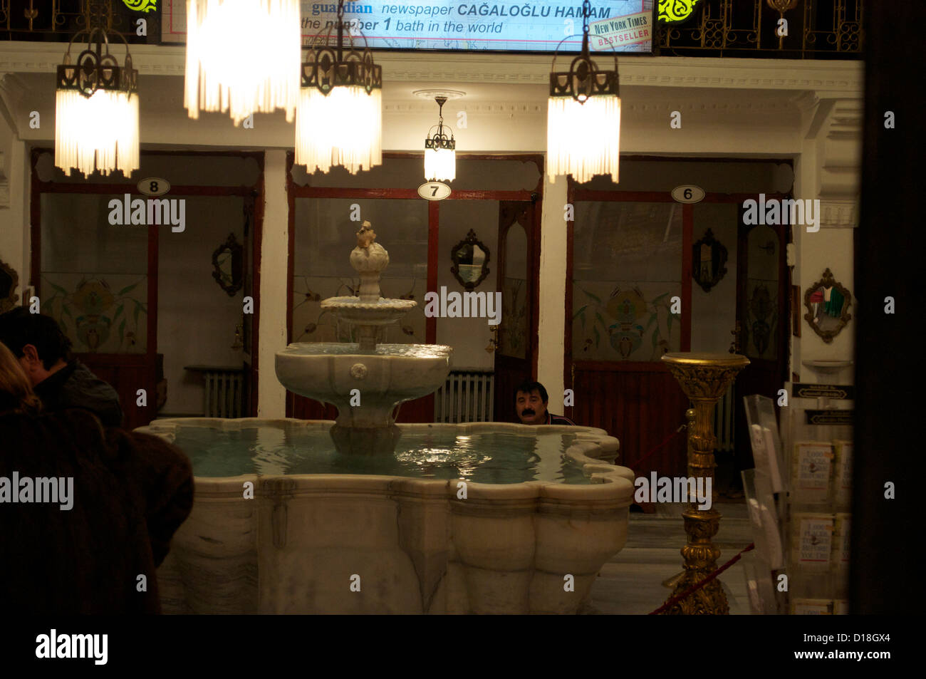 Cagaloglu Hamman reception , a historical Turkish bath built by Mimar ...