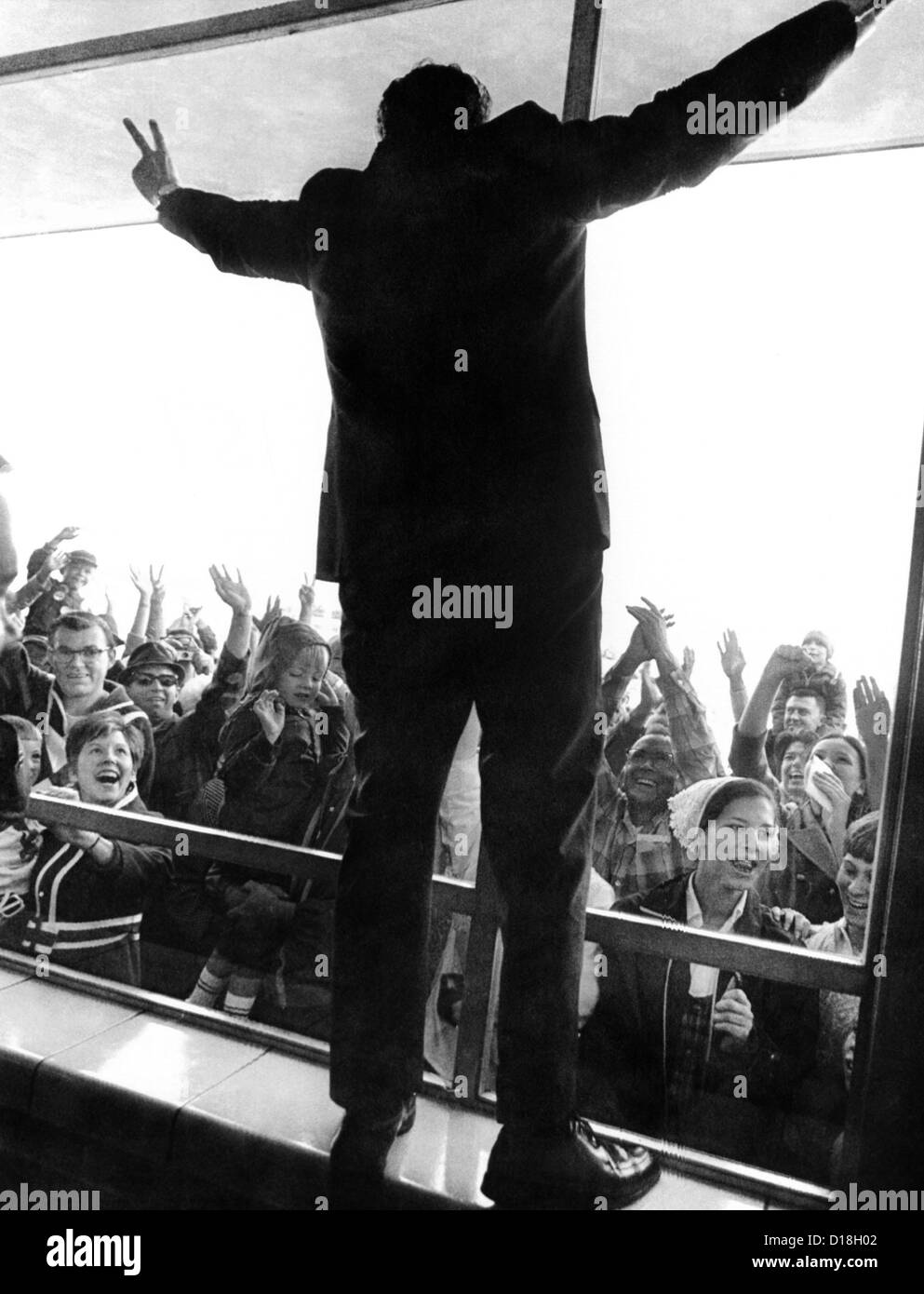 Former Vice President Richard Nixon in his uniquely styled Victory ...