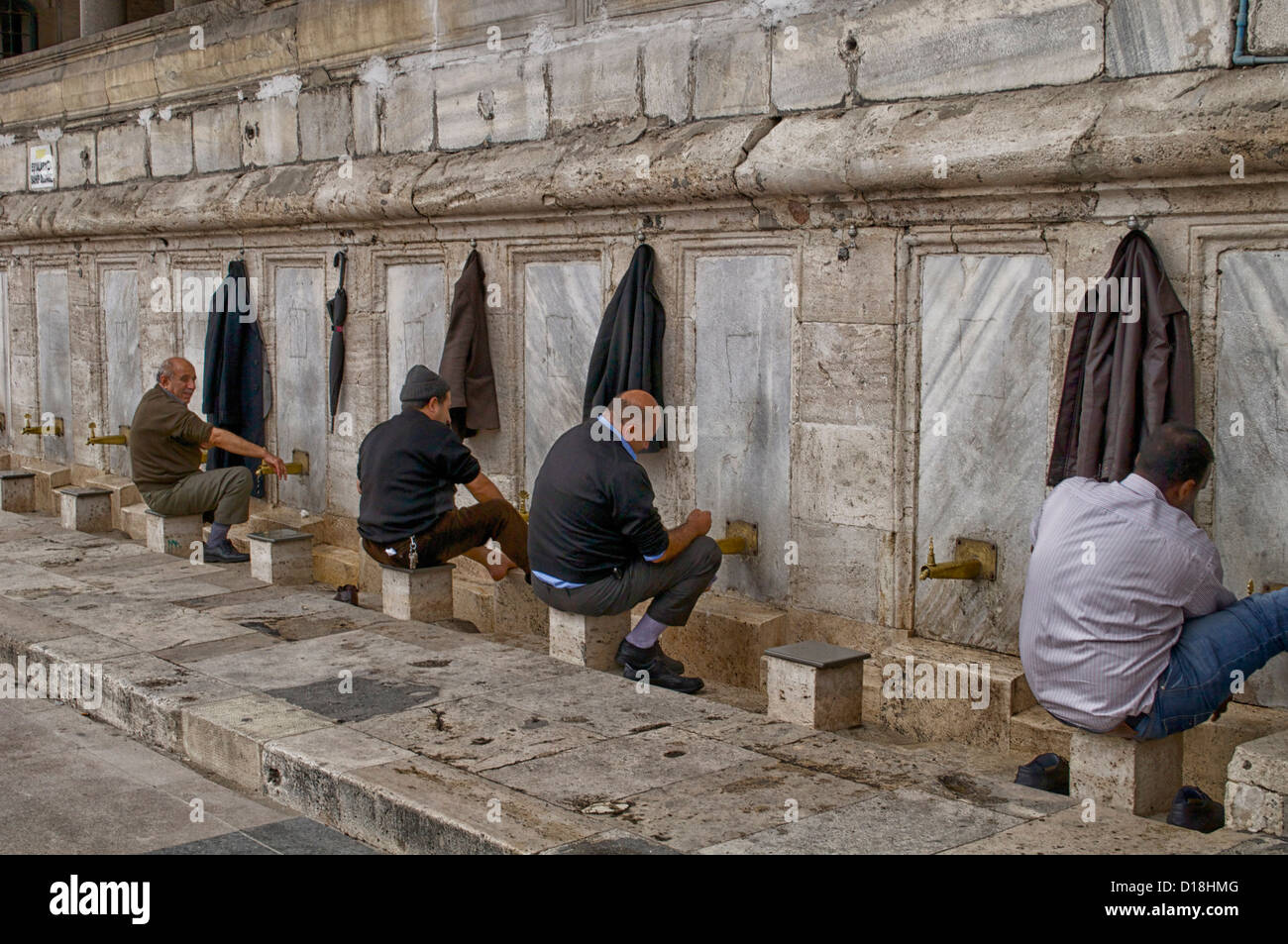 Washing before prayer hi-res stock photography and images - Alamy