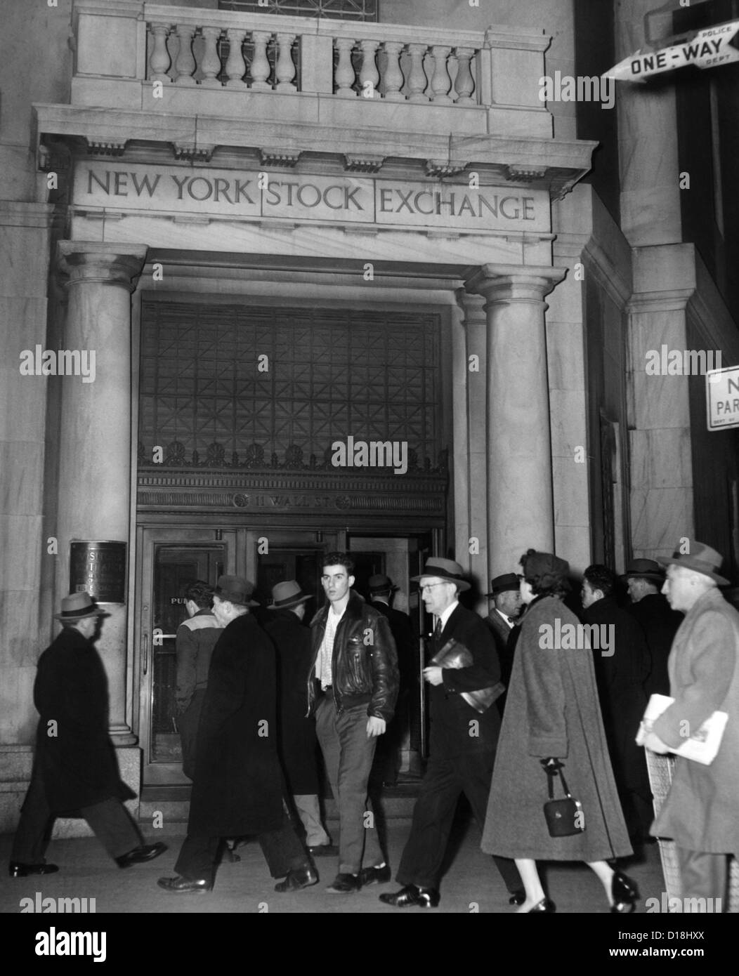 Entrance of the New York Stock Exchange. Jan. 21, 1955. (CSU ALPHA 1143 ...