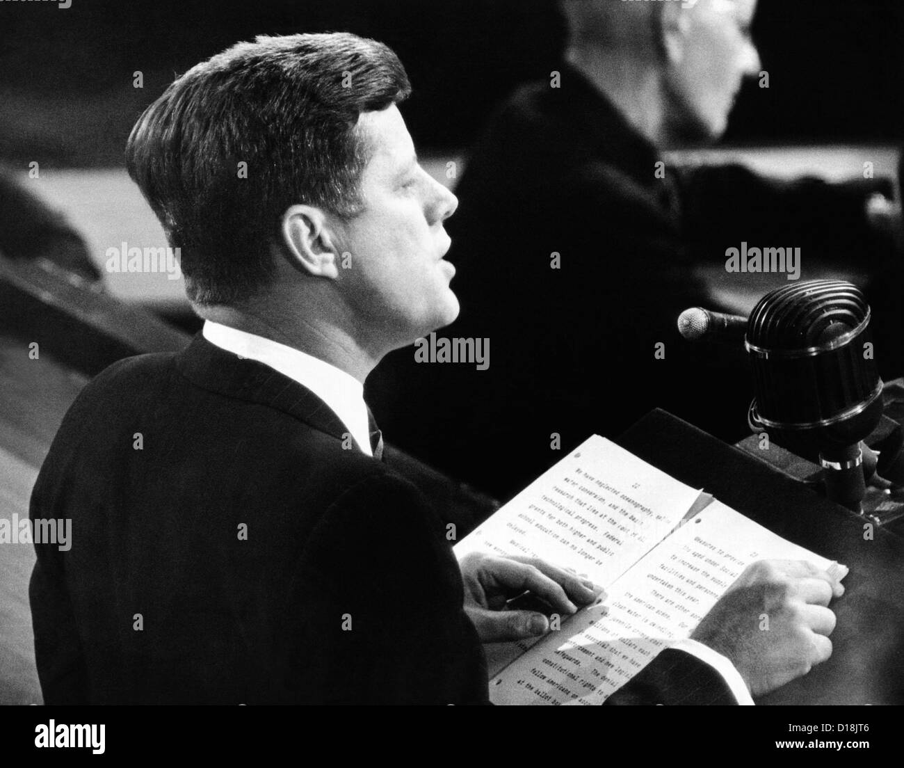 Kennedy state of the union 1961 hi-res stock photography and images - Alamy