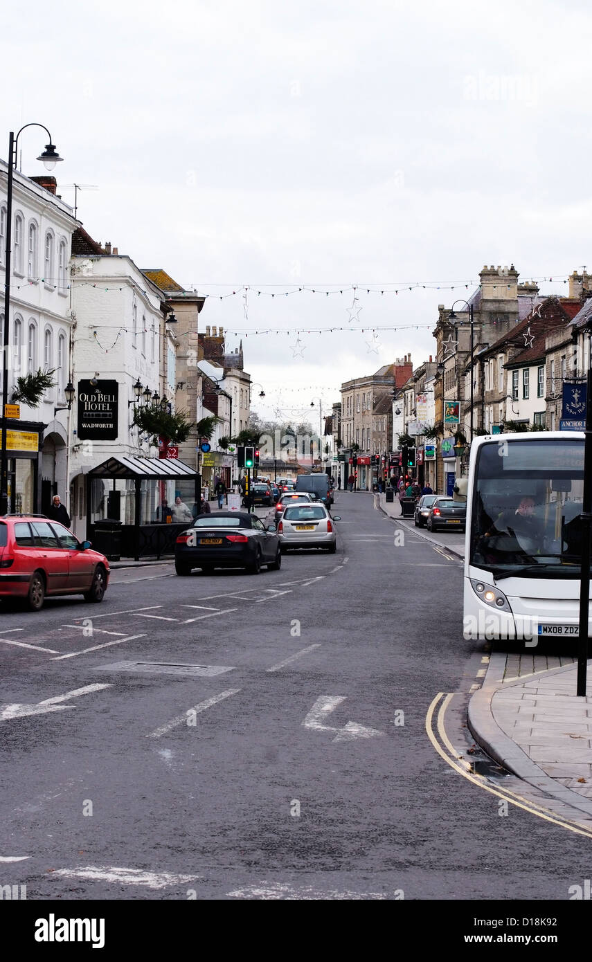 Warminster town centre Stock Photo - Alamy