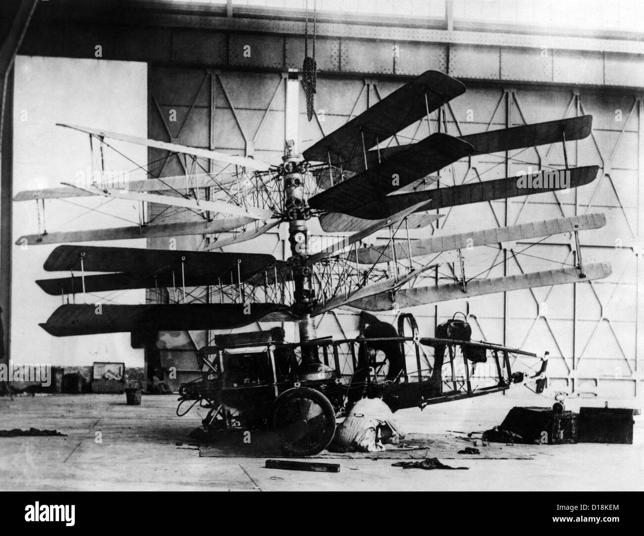 Engineer working on the Pescarra Helicopter. Developed by Argentine ...