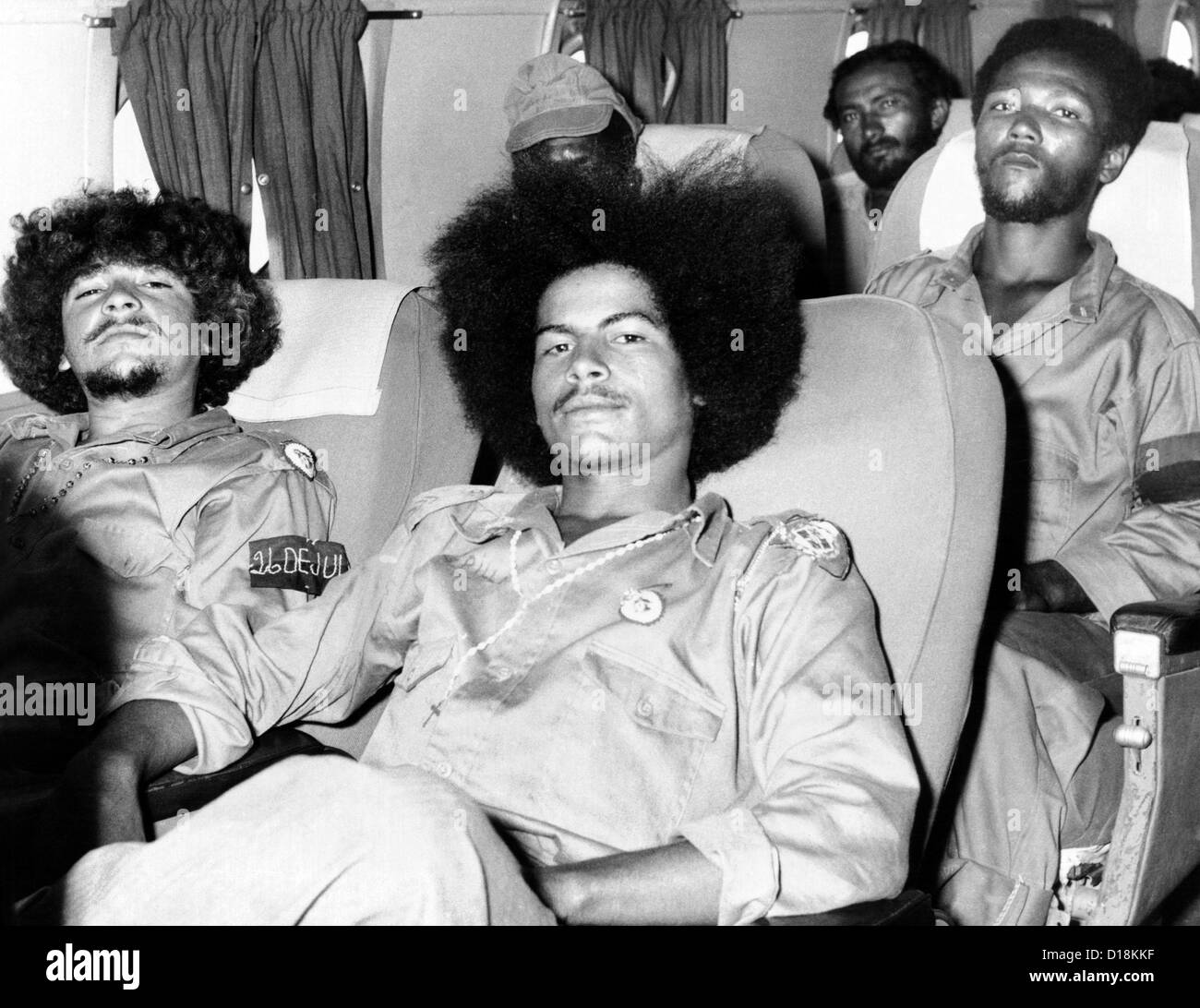 Cuban rebel soldiers, leaving Santiago de Cuba for Matanzas. Shortly ...