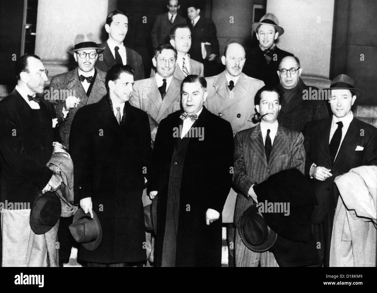 Hollywood Ten. In front of the District Building in Washington, DC ...