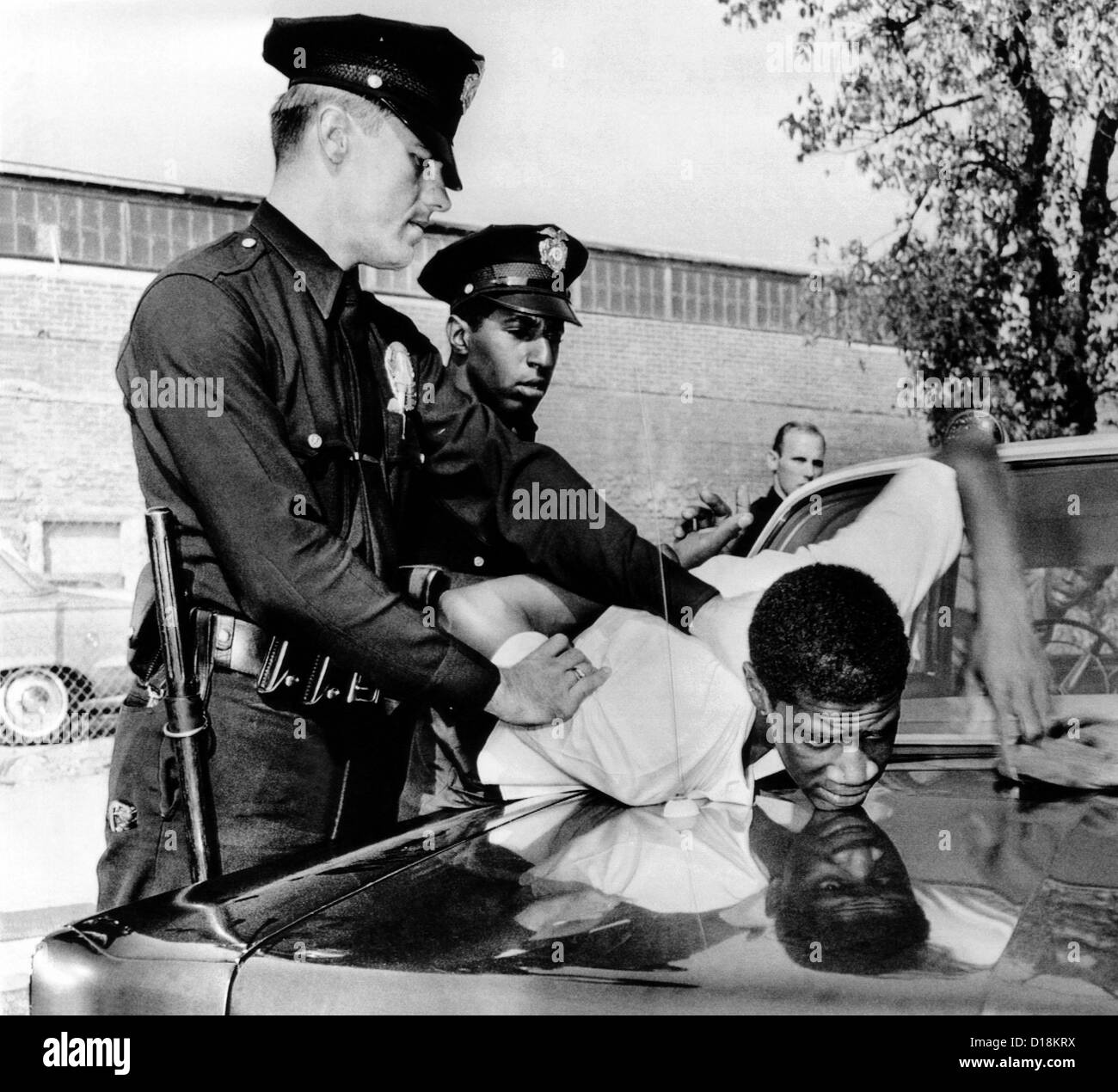 Police car 1960s los angeles Black and White Stock Photos & Images - Alamy