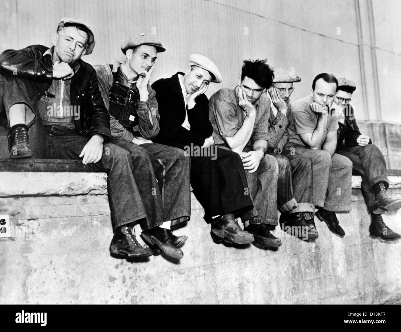 A group of pickets at San Pedro during the general maritime strike on ...