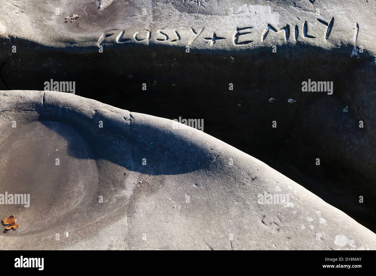 Carving on Wellington Rocks, Tunbridge Wells Common, Tunbridge Wells ...